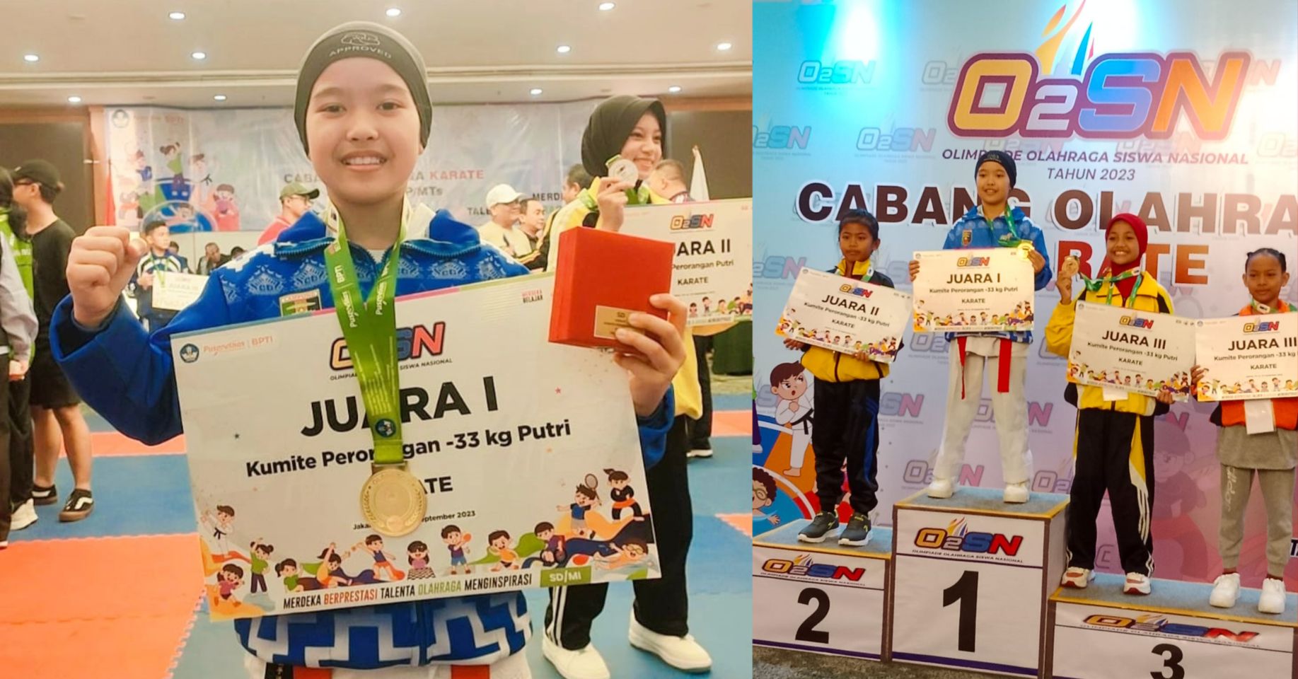 Selamat! Siswi SDN 1 Langkapura Bandar Lampung Oshin Juara I Karate ...